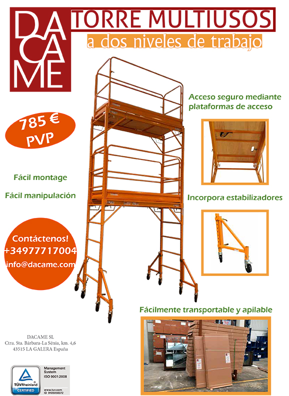 Torre multiusos a dos niveles de trabajo – segunda parte. – DACAME ...
